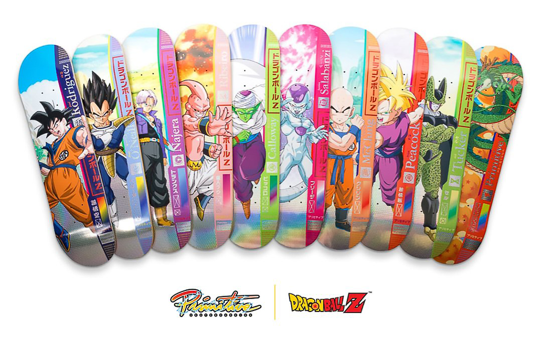 Primative Skateboard - Dragon Ball Z Decks - Toonami Squad